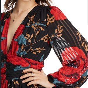 LINI | Dresses | Nwt 358 Lini Kristin Tiered Floral Maxi Dress Xs ...